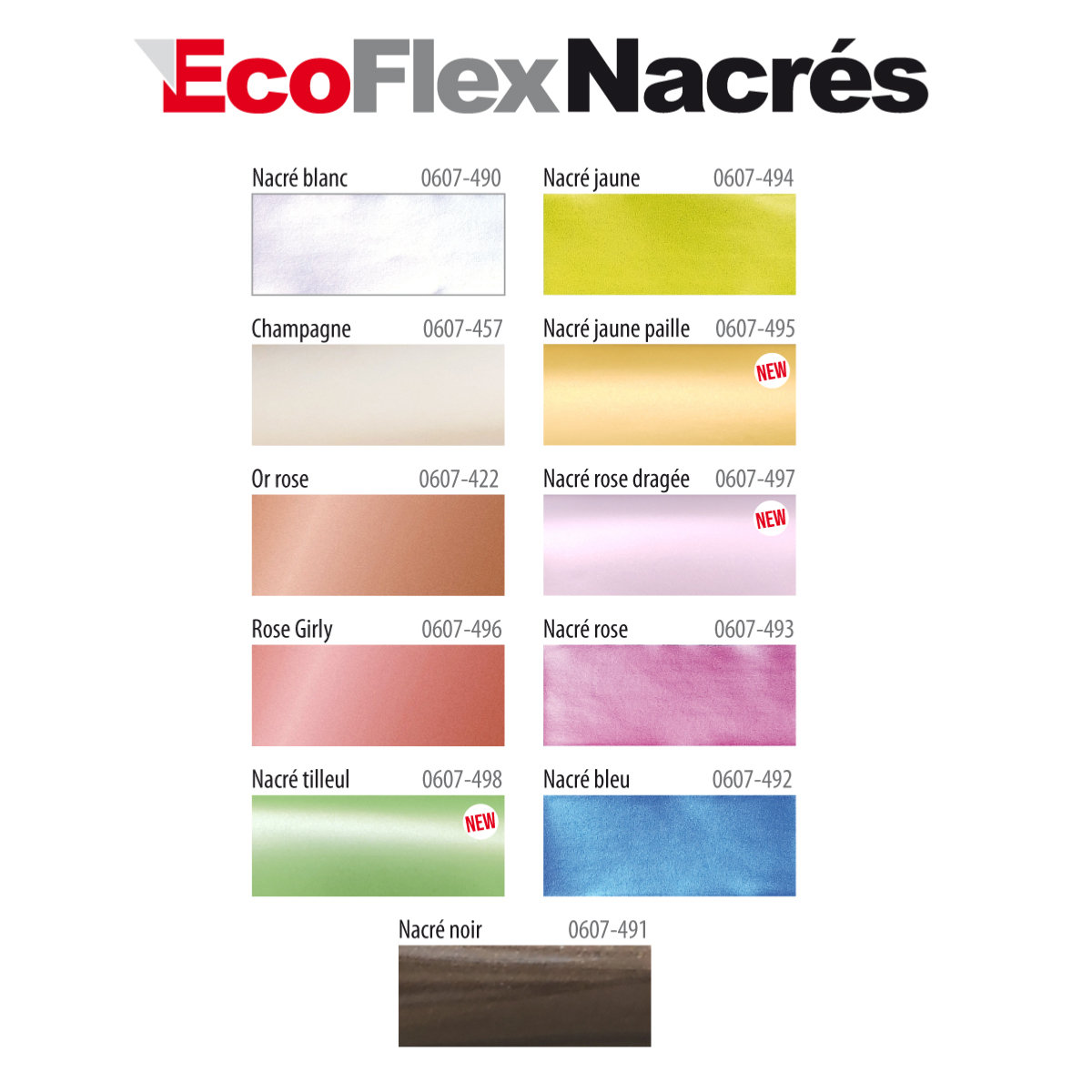 Flex textile, Ecoflex Nacrés